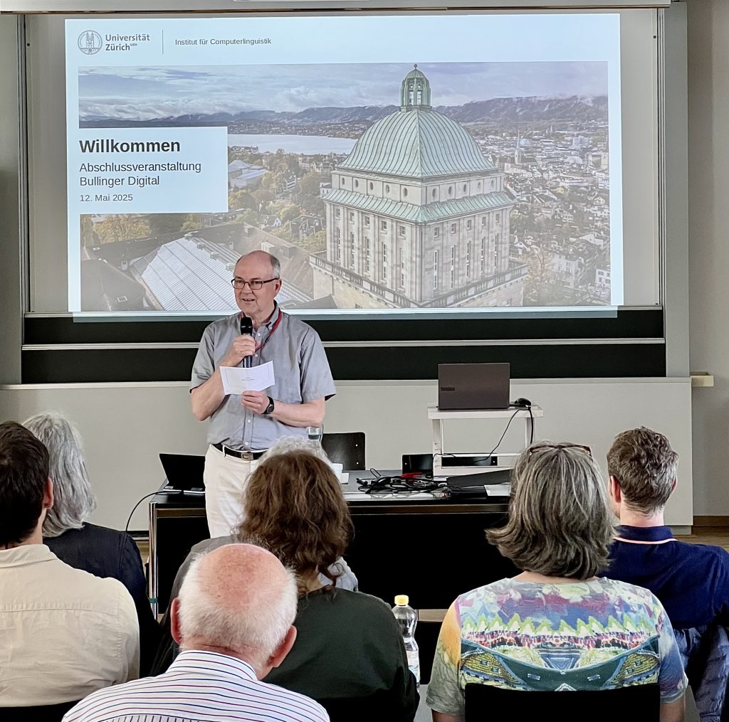 Bullinger Digital Closing Event - UZH – Digital Humanities